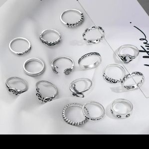 Jewelry | 16 Pc Henna Ring Set | Poshmark